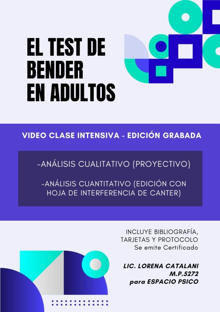 EL TEST DE BENDER EN ADULTOS – Video Clase — Espacio Psico - Área Clínica